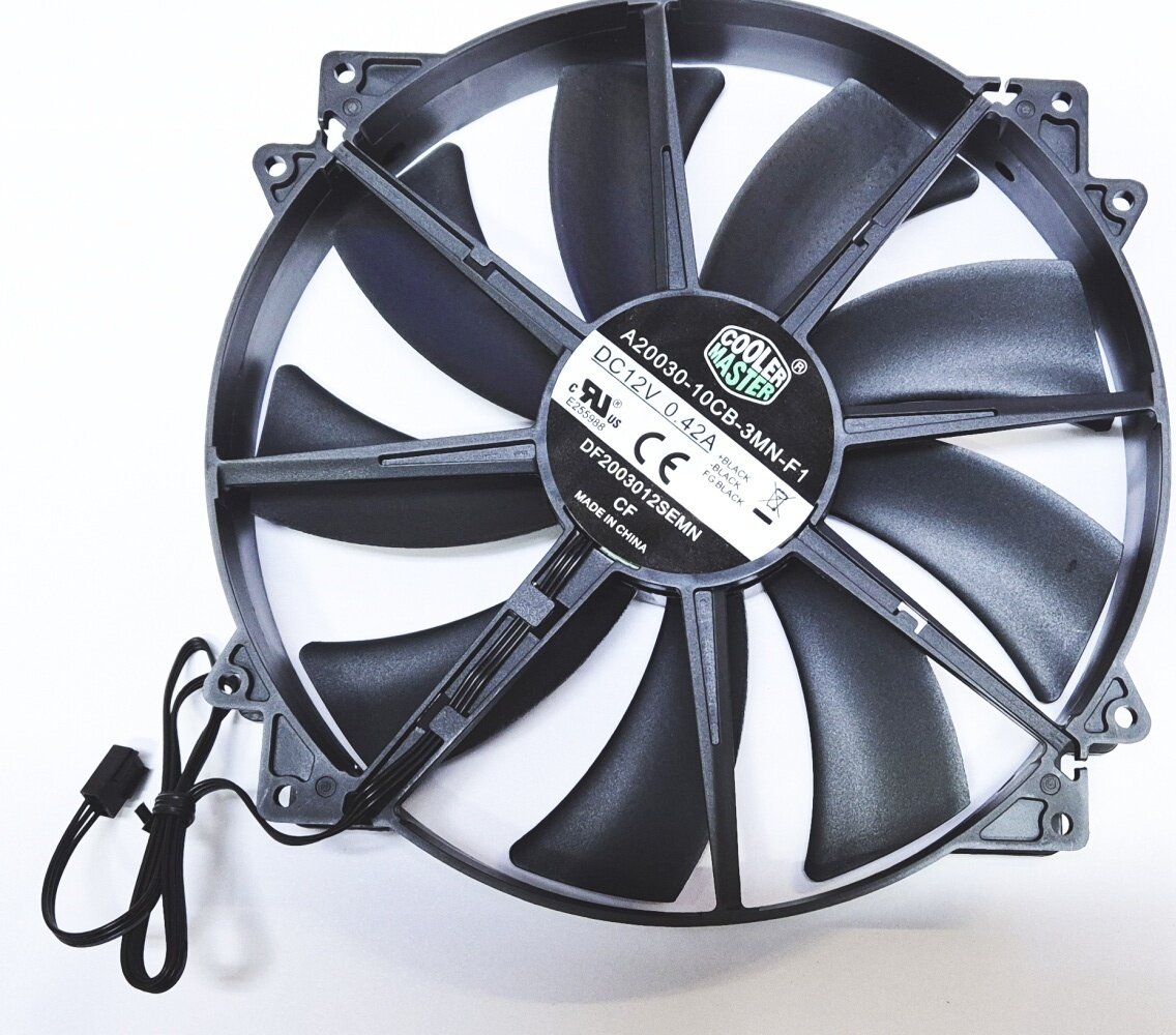 Вентилятор Cooler Master 200x200x30 26dB(M),1000rpm, 0.42A (A20030-10CB-3MN-F1) DF2003012SEMN
