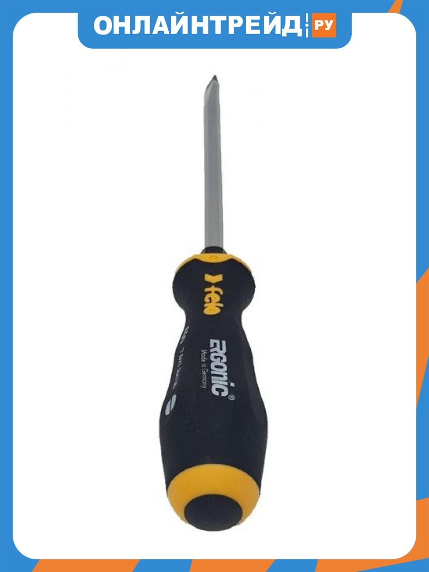 Отвёртка плоская Felo 45007040 шлицевая ударная Ergonic 7.0X1.2X130