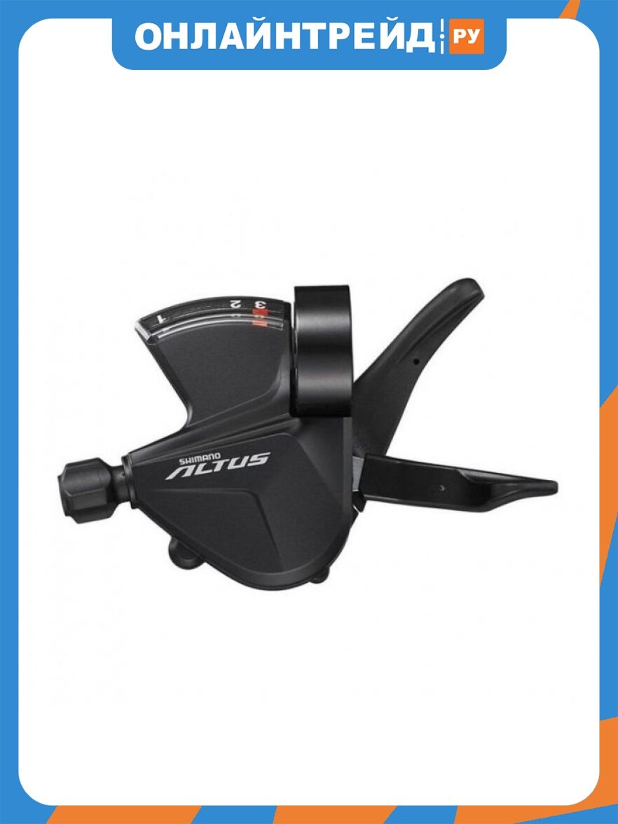 Шифтер Altus Shimano , M2010, левый, 3 скорости, трос 1800мм, ESLM2010LB