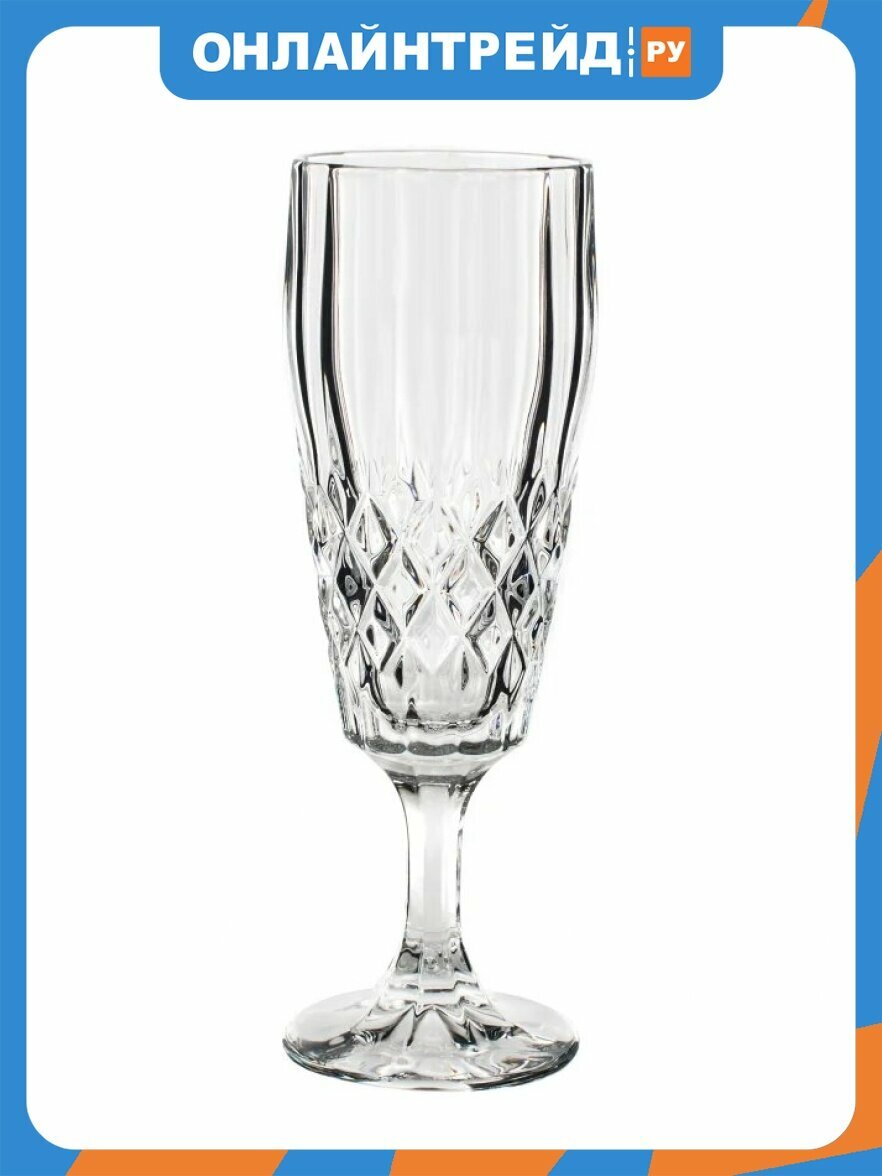 Набор фужеров для шампанского Crystal Bohemia ANGELA, 160 мл, (набор 6 шт.), хрусталь