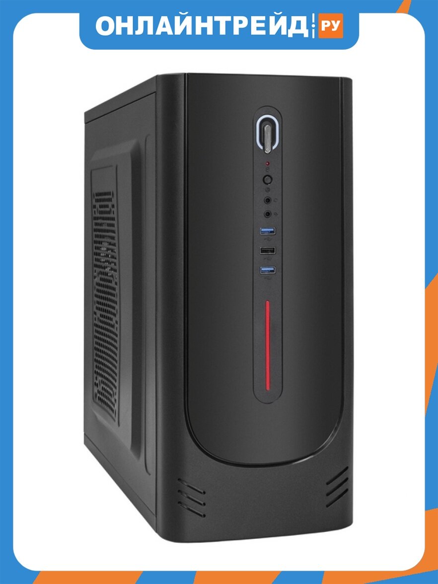 Корпус с блоком питания Exegate XP-340U-XP500, черный (EX292990RUS)