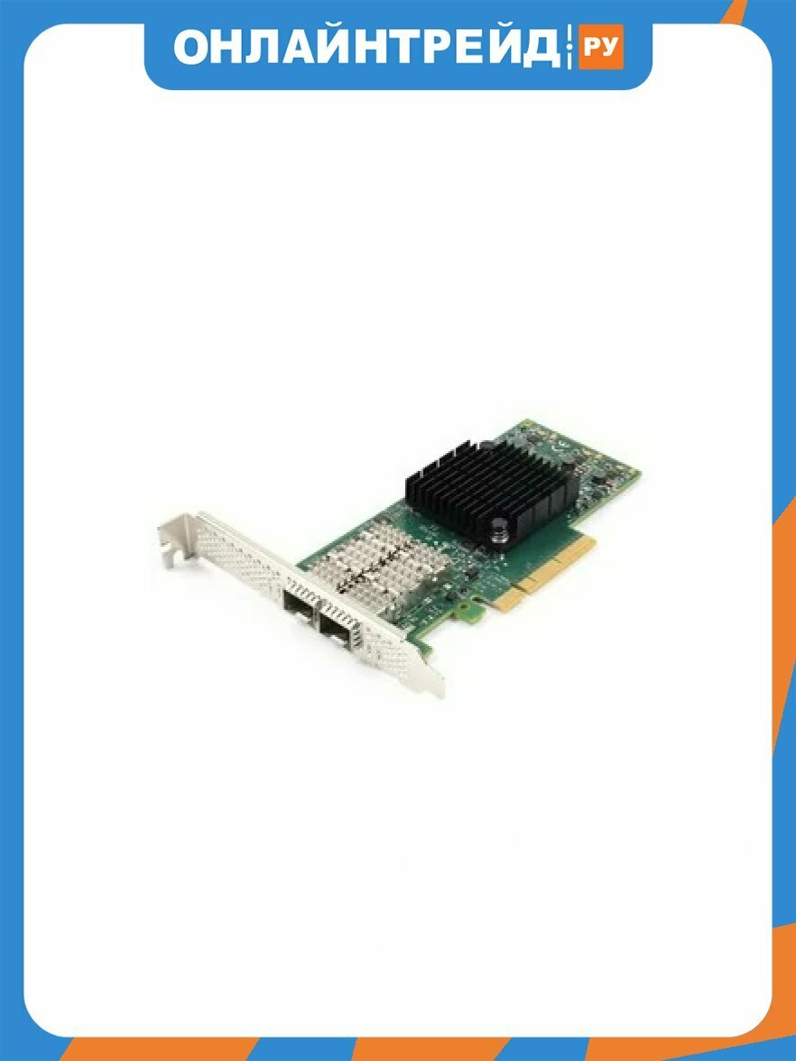 Сетевой адаптер Mellanox ConnectX-4 Lx EN, 25GbE dual-port SFP28, PCIe3.0 x8, UEFI Enabled, tall bracket (MCX4121A-ACUT)