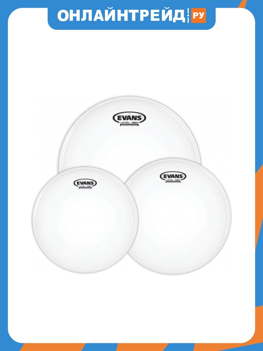 Набор пластика для том барабана 10"/12"/14" Evans ETP-G2CTD-F