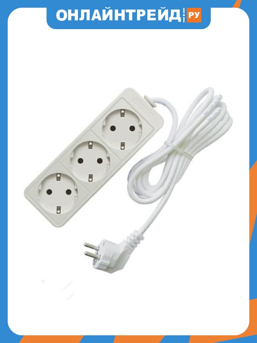 Удлинитель Союз ПВС 3х5м с заземл. 10А IP20 2.2кВт, 481S-9305