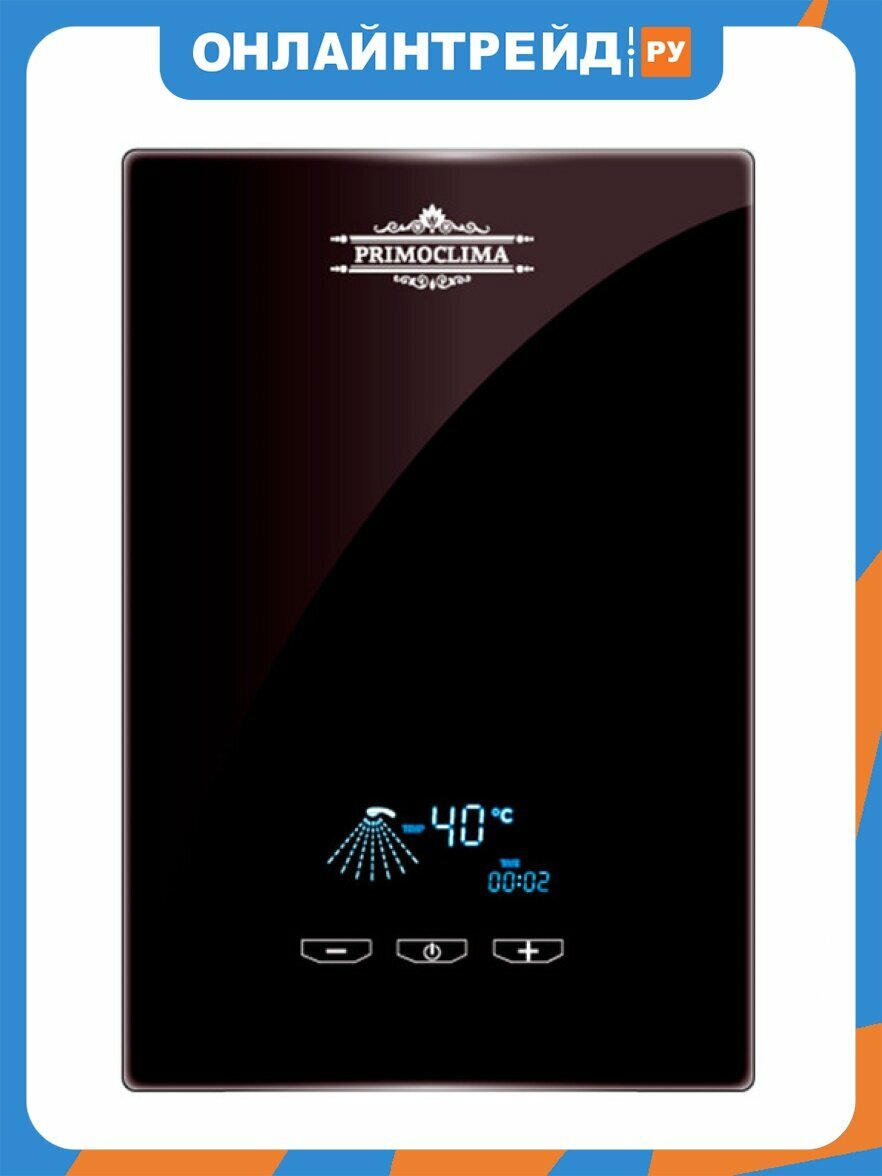 Проточный водонагреватель Primoclima VITA 8.5 кВт, черный