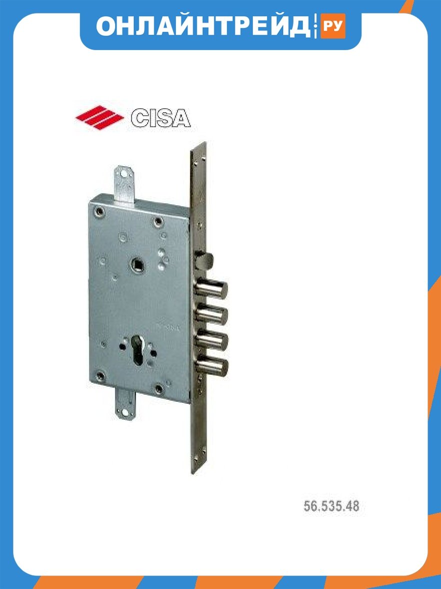Корпус врезного замка с защёлкой Cisa REVOLUTION PRO 56.535.48 (тех. упаковка)