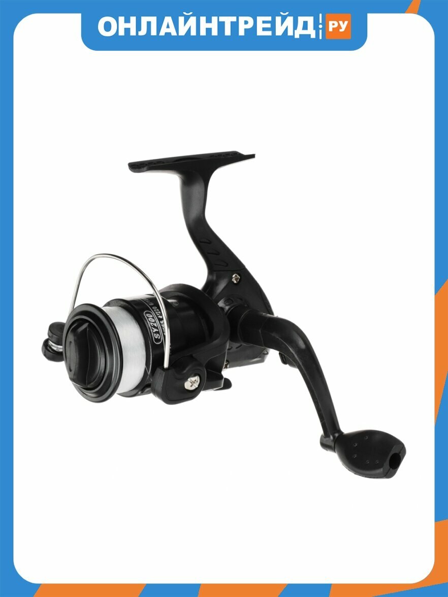 Катушка Azor Fishing SY 200, передний фрикцион, 1 п. п, металл, пластик, с леской 0.25 мм