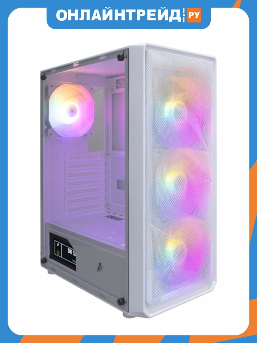 Корпус 1STPLAYER FD3, белый (FD3-WH-4F1-W)