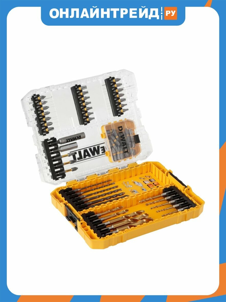 Набор бит и сверл Dewalt DWACS65, в кейсе, 65 шт.