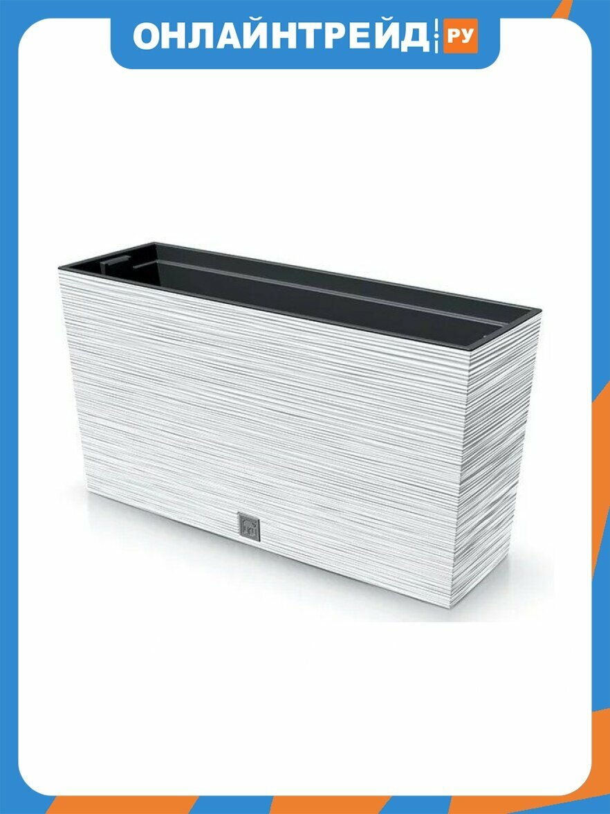 Кашпо Prosperplast для цветов напольное FURU CASE M, 77Х23,5Х41см, 72 л, белый