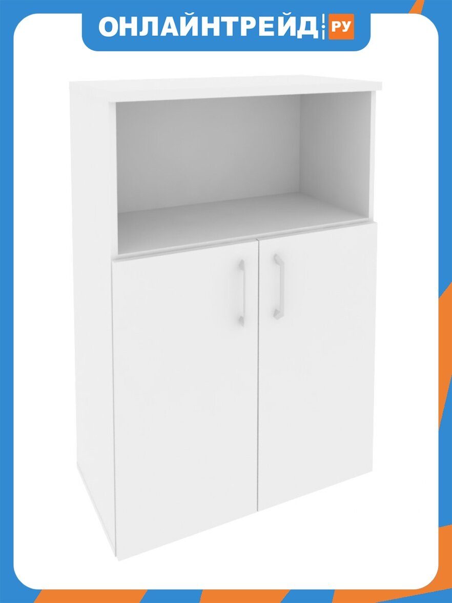 Шкаф Riva CHAIR средний широкий O. ST-2.1 Белый бриллиант 800*420*1207 Onix