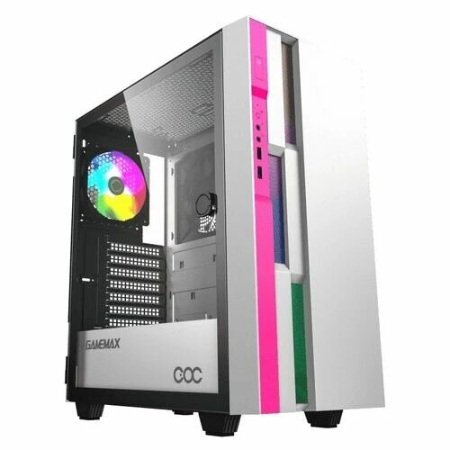 Компьютерный корпус GameMax Brufen C3 WP (Brufen C3 WP) белый - Midi Tower, E-ATX, USB 2.0 Type-A, USB 3.2 Gen 1 Type-A