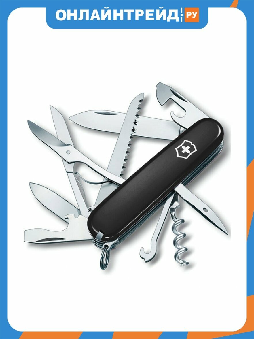 Нож Victorinox 1.3713.3 HUNTSMAN, 91 мм, черный