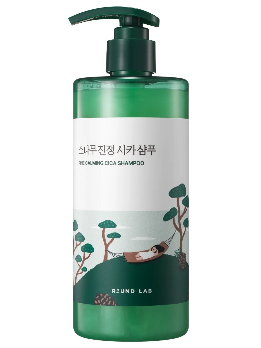 Round Lab Успокаивающий шампунь для волос с экстрактами сосны и центеллы Pine Calming Cica Shampoo 400 мл