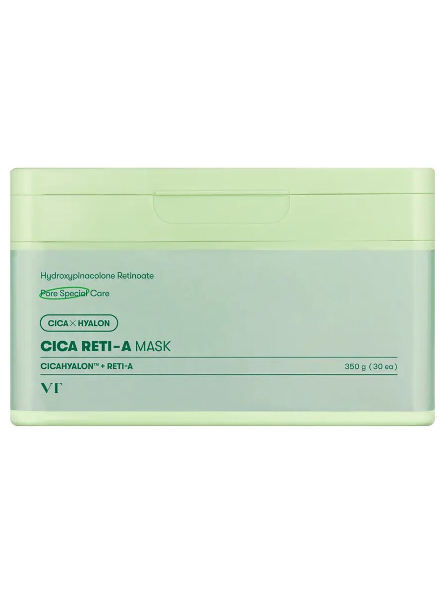 VT Cosmetics Набор масок с ретинолом для сужения пор Cica Reti-A Mask 30 шт