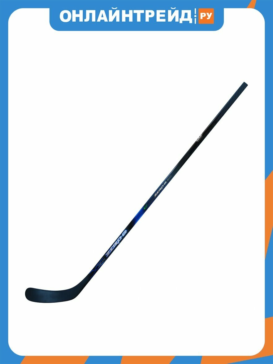 Клюшка хоккейная подростковая Big Boy ZERO G 600 70 INT Grip Stick F28, ZG6S70M1F28-LFT, жесткость 70, левый хват, черно-синяя