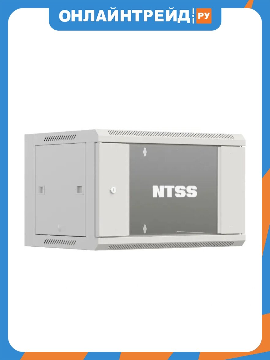 Шкаф коммутационный Ntss Премиум (-W6U6060GS-2) настенный 6U 600x600мм серый сталь