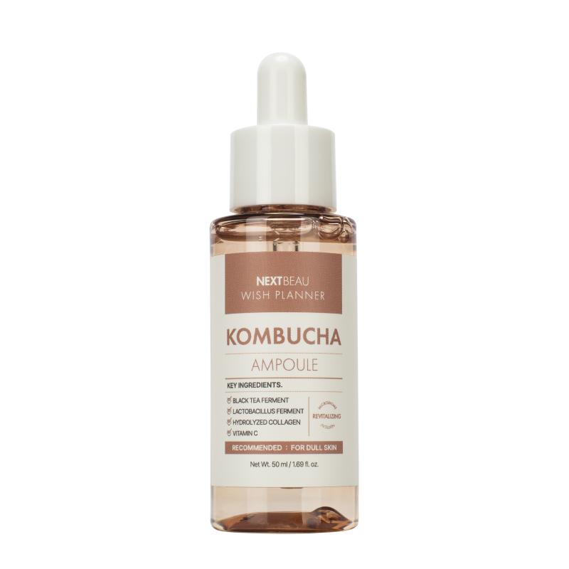NEXTBEAU Wish Planner Kombucha Biome Ampoule Сыворотка с комбучей, пробиотиками и витамином С
