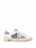 Кроссовки Golden Goose Glitter-panelled May sneakers, размер 37, бежевый/белый