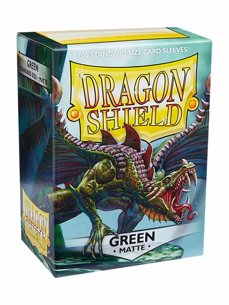 Dragon Shield MATTE Green Матовые протекторы (100 шт.)