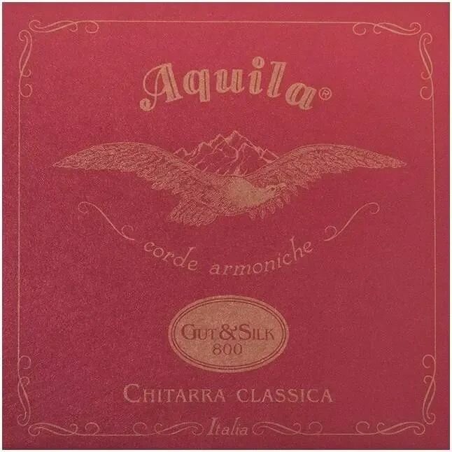 Струны для классической гитары AQUILA gut & silk 800 75C