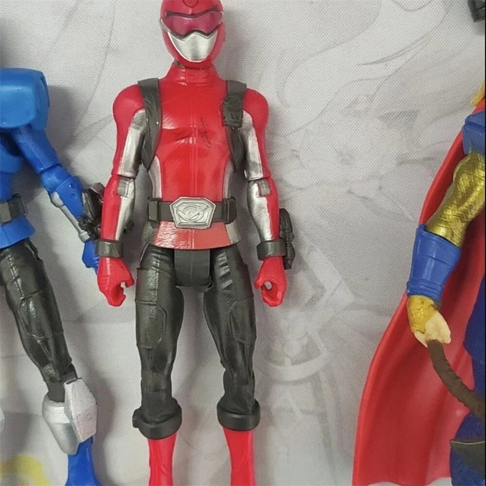 Hasbro Power Rangers Red Ranger Blue Ranger фигурки Красный, 5
