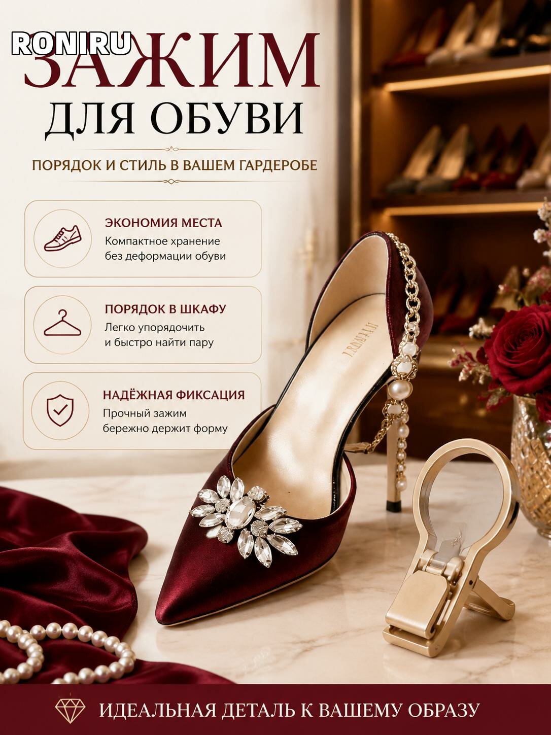 Зажим для обуви