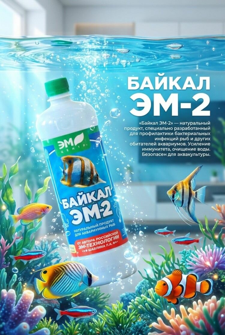 Добавка Байкал ЭМ-2, для рыб (1,0 л)