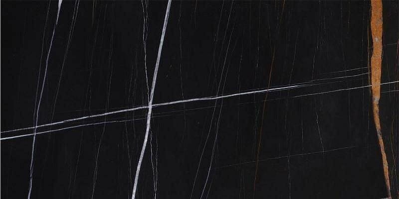 Керамогранит Kerranova Marble Trend Nero dorato K-1004 MR 60х120 см