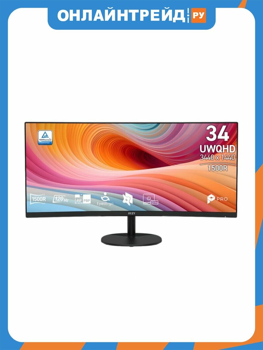 Монитор Msi 34" PRO MP341CQ E12 1500R (9S6-3PB2CT-212)