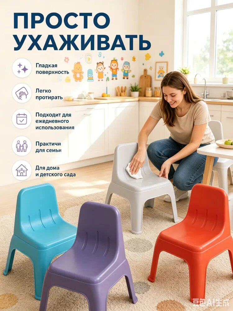 Детский стул,25х25х30см — фото 1