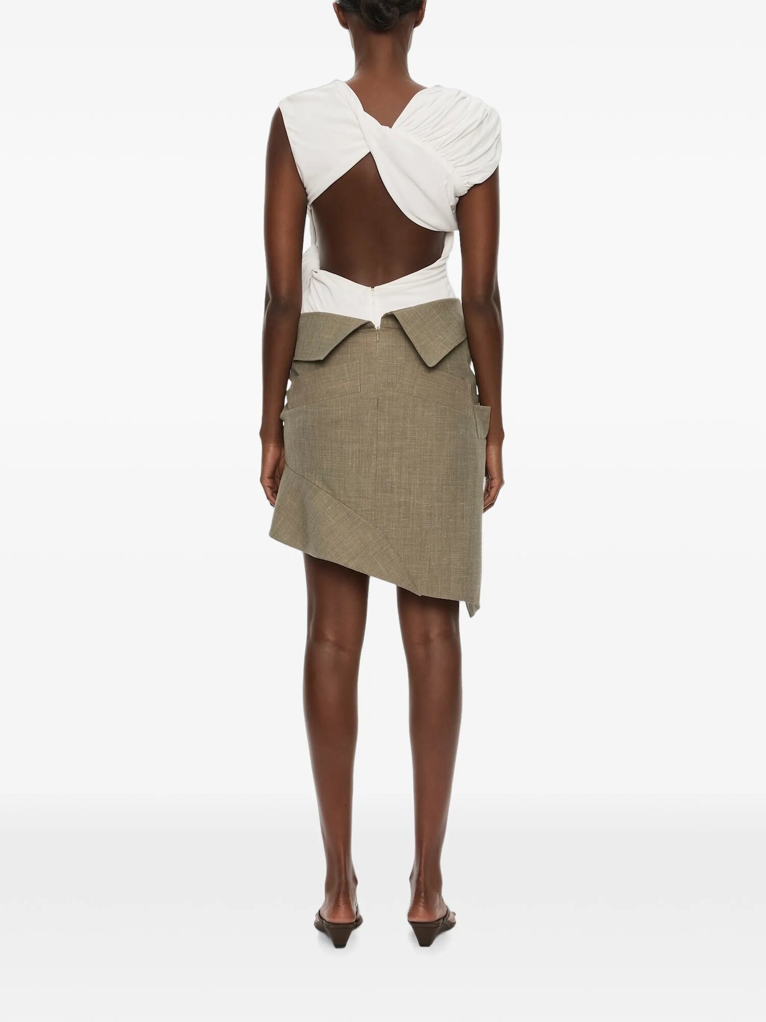 Юбка Christopher Esber Banyan deconstructed mini skirt, размер 12 — фото 1