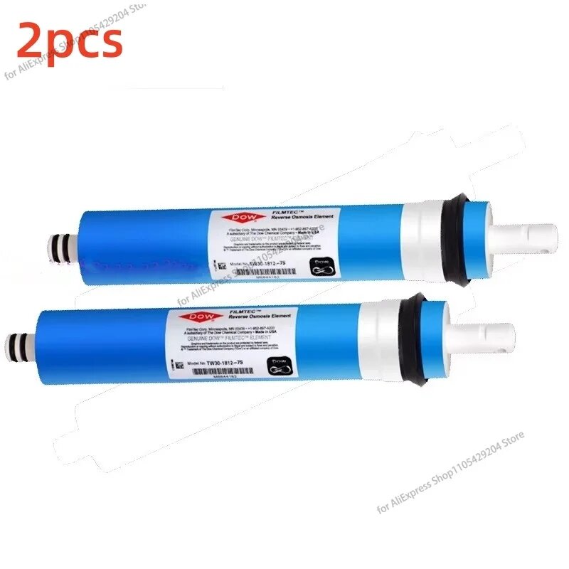 2 шт. мембраны обратного осмоса Dow Filmtec BW60-1812-75 75 GPD