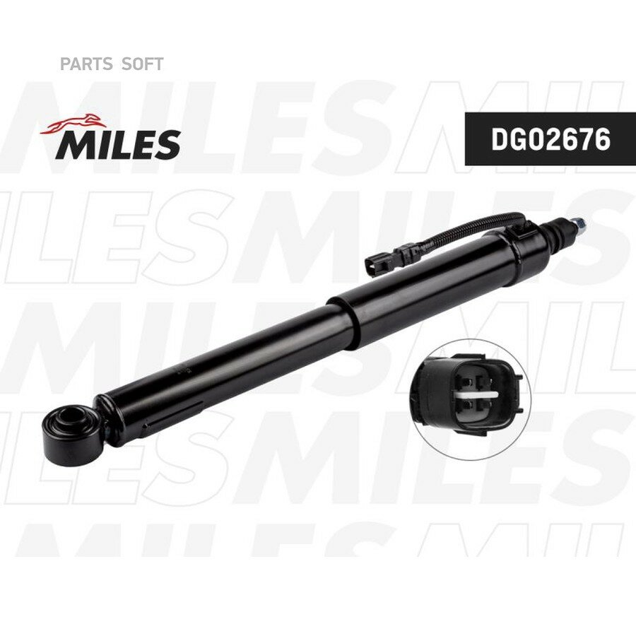 MILES DG02676 Амортизатор TOYOTA LAND CRUISER PRADO 120 02- зад. газ. (с электрорег.) ()