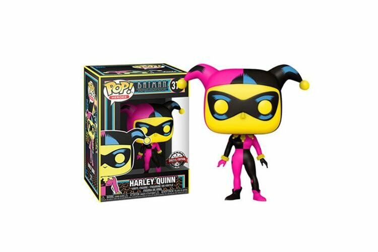 Фигурка унисекс Funko Pop! Heroes Batman The Animated Series Harley Quinn Black Light Glow Hot Topic Exclusive #371