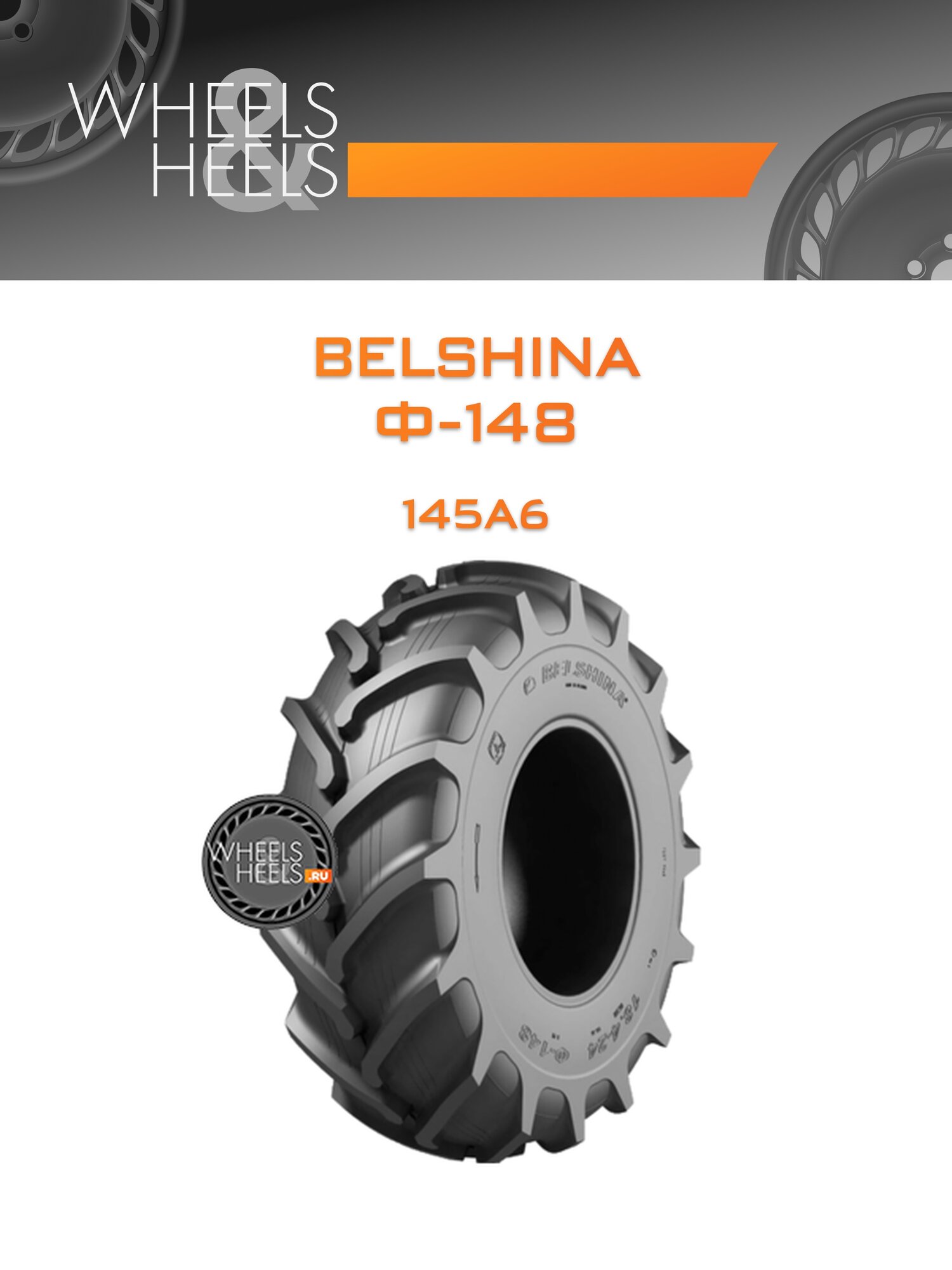Шина автомобильная Belshina Ф-148 18.4/0 R24 145A6 ALLSEASON, всесезонная, универсальная