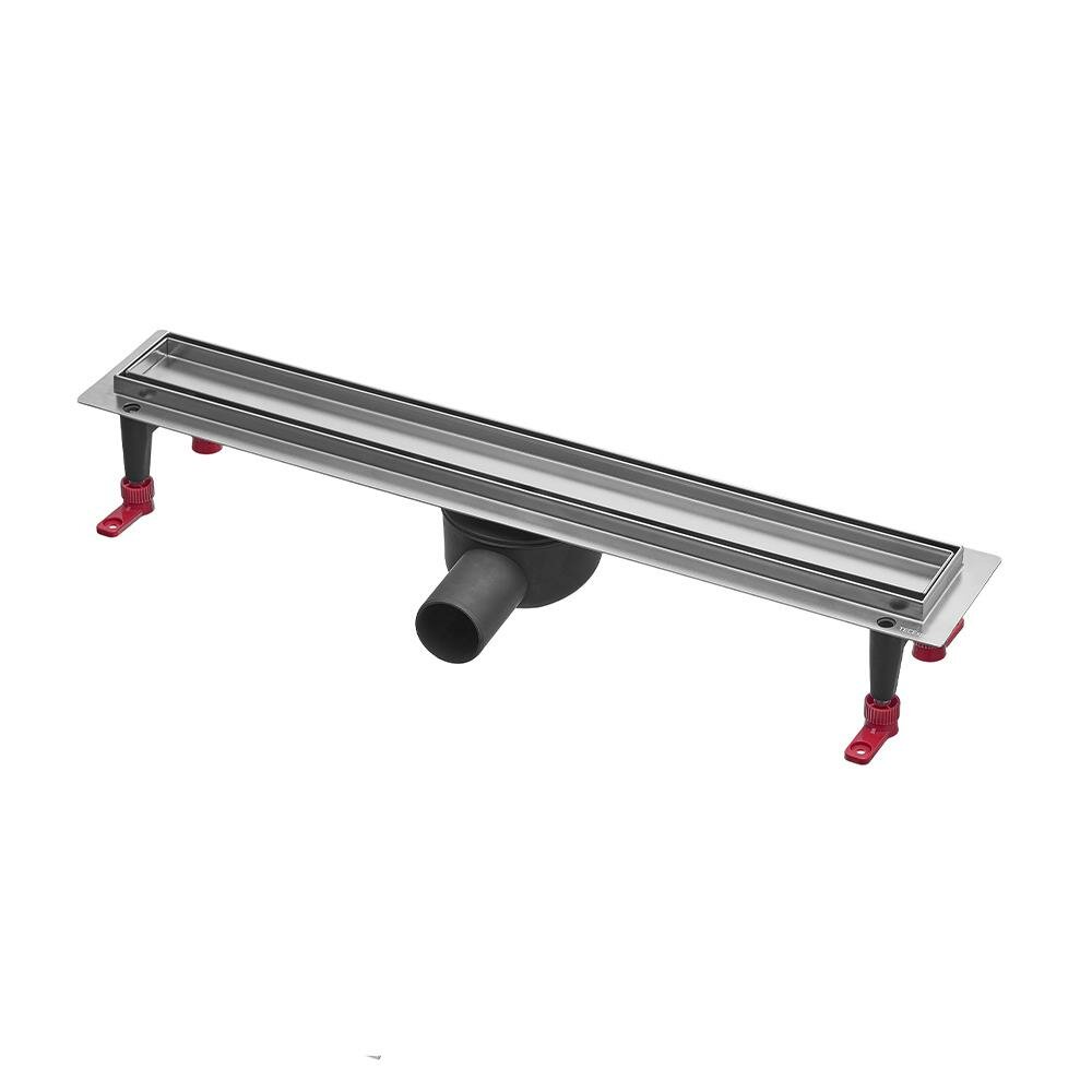 Tece Spring Linus 80 S600800 с решеткой цвет Хром под плитку