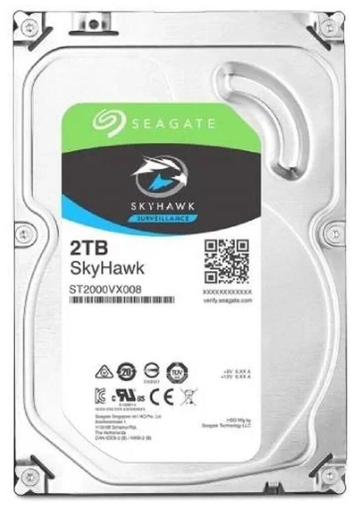 Жёсткий диск Seagate Жесткий Диск SkyHawk ST2000VX015 2000 ГБ