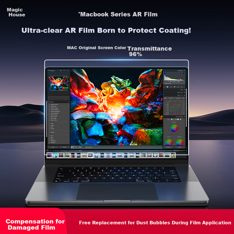 Mofawu Защитная пленка для MacBook Pro 2024 13.3 дюйма с антибликовым покрытием и ультра-прозрачной антиотражающей