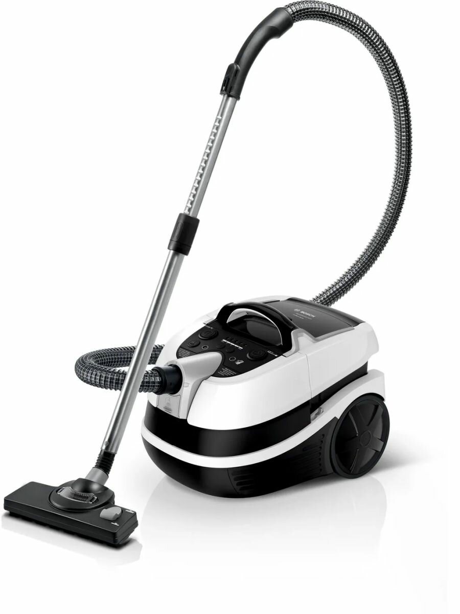 Моющий пылесос BOSCH BWD421PRO, 2100 Вт, HEPA-фильтр, Турбо-щетка, Сухая и влажная уборка, Сбор жидкостей