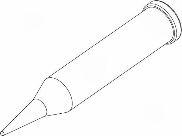ERSA 0102PDLF06L Жало, коническое, удлиненное, 0,6мм, 1шт