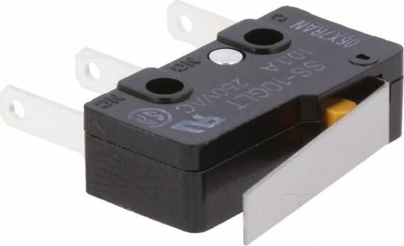 OMRON SS-10GLT Микропереключатель SNAP ACTION; с рычагом; SPDT; 10A/250ВAC, 1шт