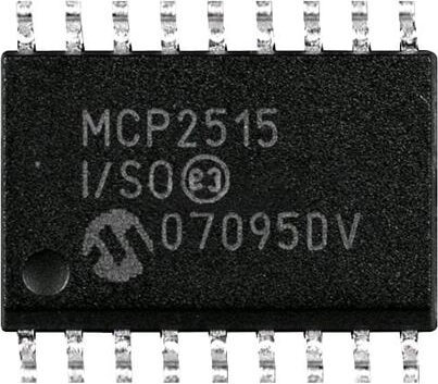 MICROCHIP MCP2515-I/SO Микросхема, интерфейс, CAN, 1Мб/с, 2.7-5.5В, 10мА, SO18, 1шт