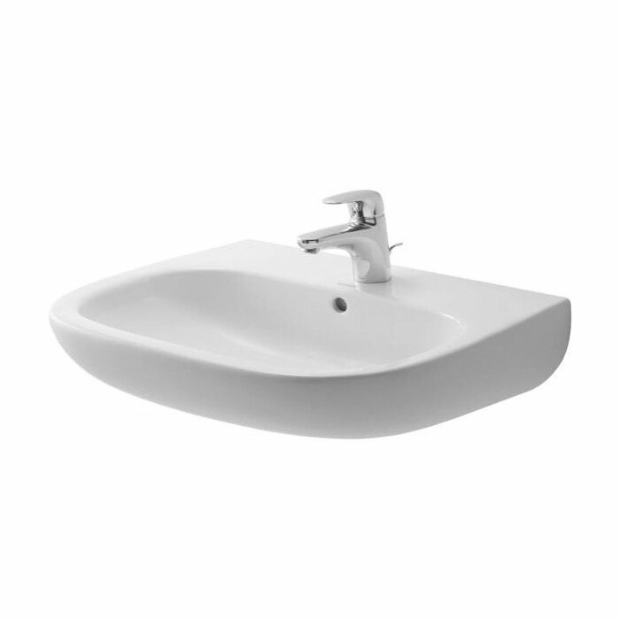 Раковина Duravit D-Code 23105500002 55x43см, подвесная, 1 отв, с переливом, цвет белый