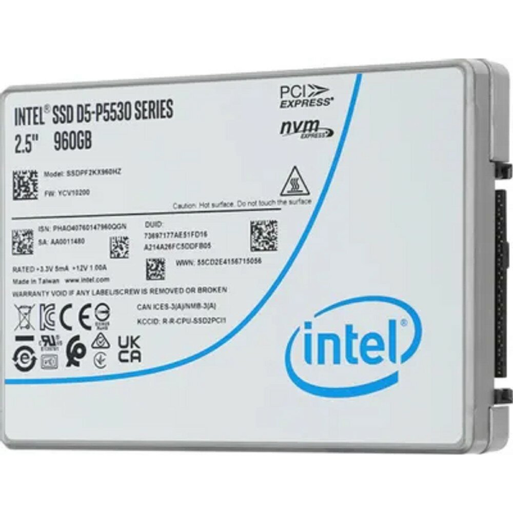 SSD диск Intel SSDPF2KX960HZN1, 960 ГБ U.2 — фото 1