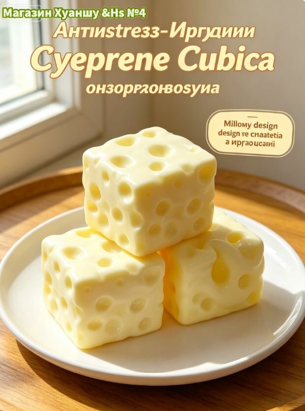 Сквиш "Сырный шарик" пластичный, мягкий наполнитель, для лепки и сжатия