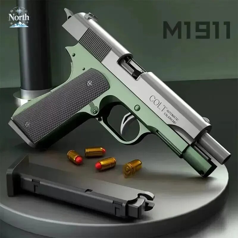 Игрушечный пистолет Colt 1911 с автоматическим выбросом гильз Для мальчиков