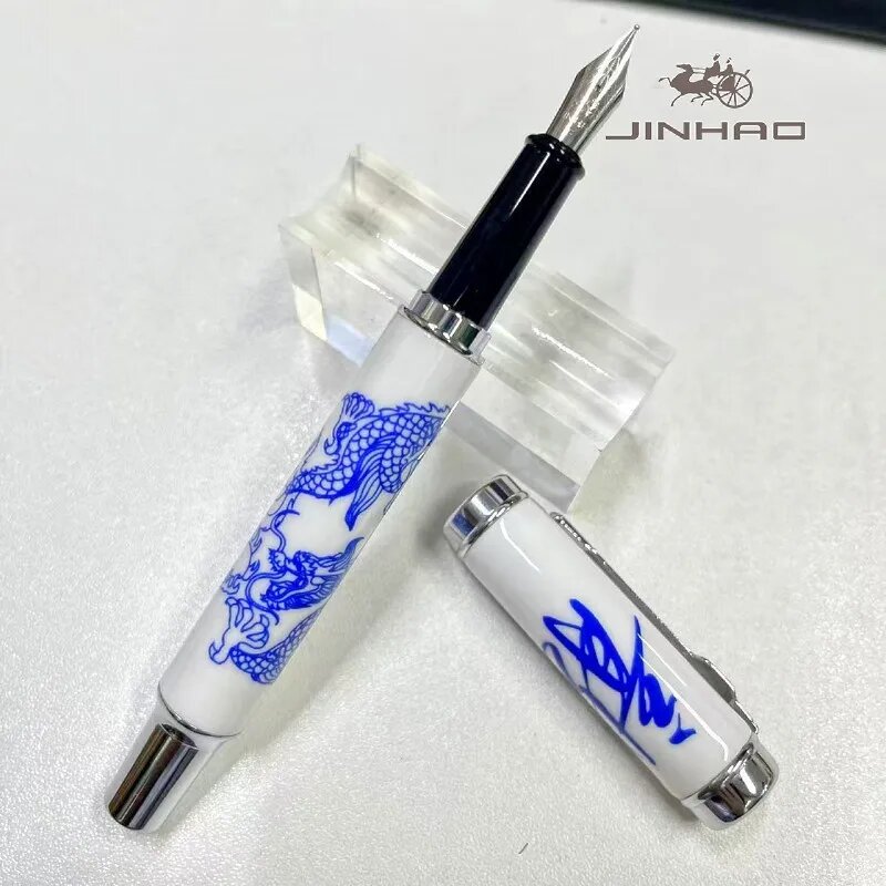 Перьевая ручка Jinhao 950, серия «Керамический сине-белый»