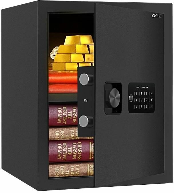 Сейф Deli Tarzan, мебельный, 420х350х330 мм, электронный, ключевой (ET534)