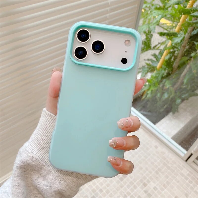 Противоударный силиконовый чехол Candy Color Jelly из мягкого ТПУ для iPhone 17 Air, 17E, 16 Plus, 16E, 15, 14, 13 Pro Max